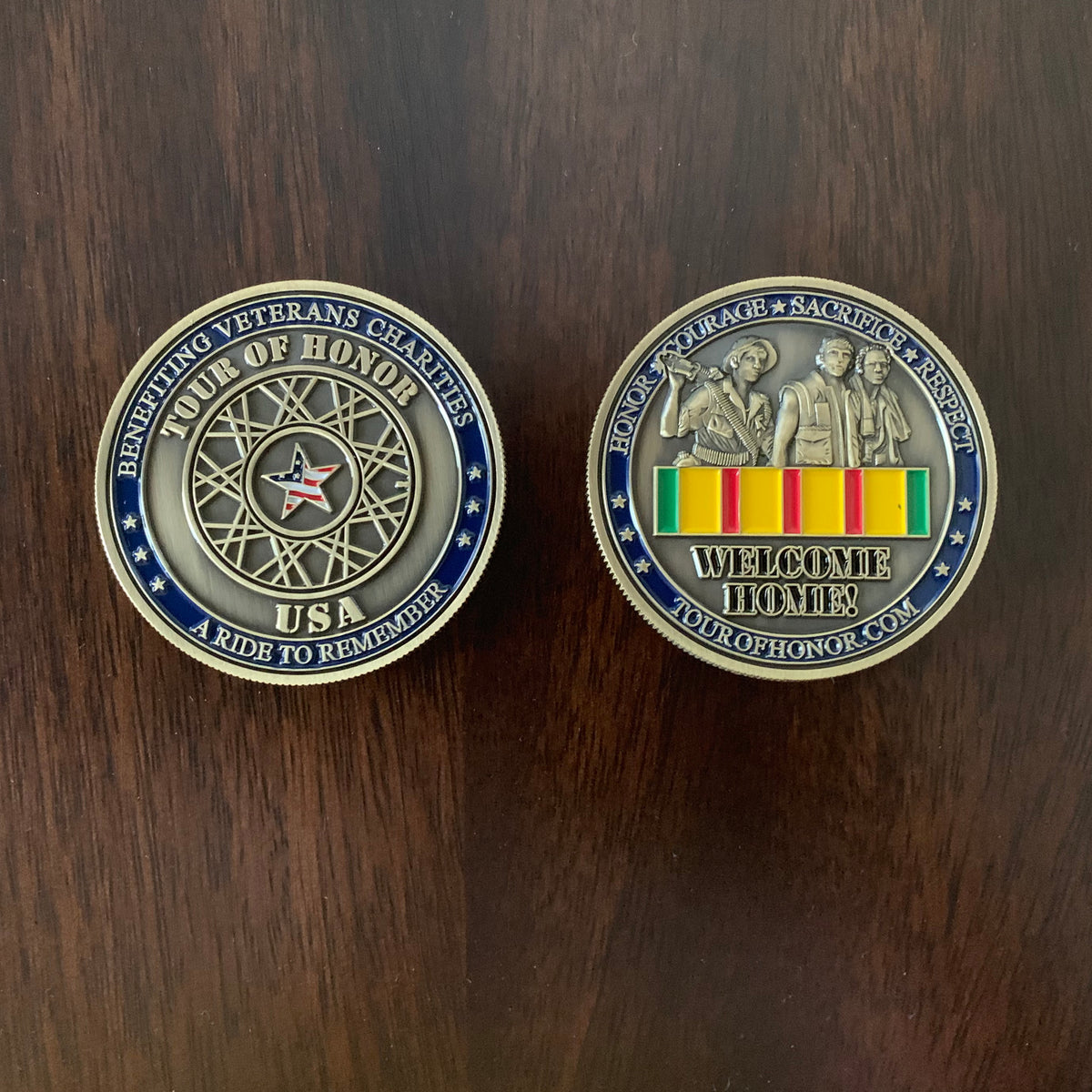 Challenge Coins – Tour of Honor, LLC